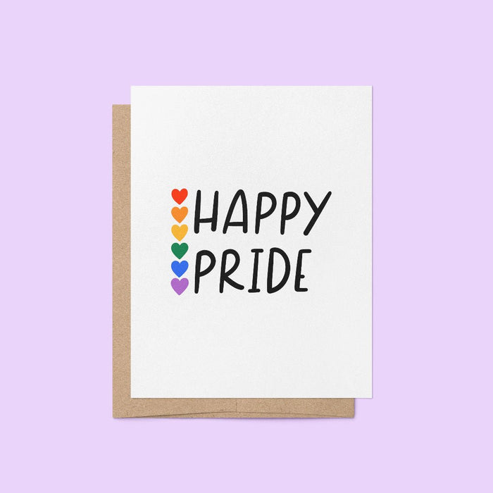 Happy Pride Card | LGBTQ+ Celebration Greeting Card · MangoIllustrated