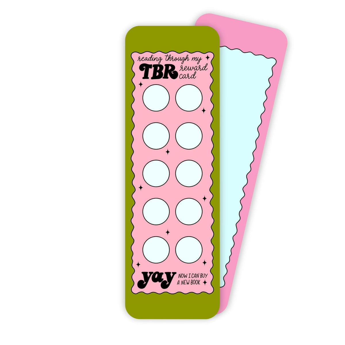 TBR Tracker Bookmark – Reading Reward Card Bookmark · MangoIllustrated